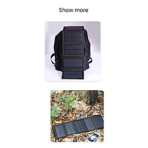 ZTOWES Outdoor Solar Foldable Charging Pack 15W USB 5V Output Waterproof Sunscreen Aging Resistance Foldable and Easy to Carry Where There is Light There is Electricity