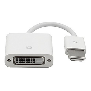 zdyCGTime DVI 24+1 to HDMI Adapter Cable,HDMI Male to DVI 24+1 Female Converter Cable for HD TV, Plasma, DVD and Projector.(white/13CM/5 in)