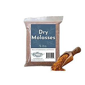 Southside Plants Dry Molasses Plant Fertile Soil - Organic Dried Molasses Powder Boost Health of Your Soil & Pet with Vitamins Carbohydrates - Beneficial Soil for Natural Gardening 5 lb