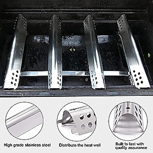 CoyzHaivn Grill Replacement Parts Kit for Charbroil Performance 475 4 Burner 463376519 463342119 463332718 463347017 463376017 463377319 463673017 Heat Plate Tent Shield Crossover Tube