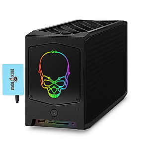 Intel NUC 11 Extreme Mini Desktop, NUC11BTMi7 Black i7-11700B 8-Core, 16GB RAM, 512GB PCIe SSD, UHD, WiFi 6, Bluetooth 5.2, 1xHDMI, SD Card, Win 10 Home with Hub