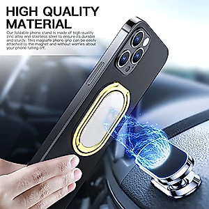 YINHEXI Cell Phone Stand Grip for Desk, Adjustable Phone Ring Holder, Portable Phone Stand for Office Desk, Magnetic Phone Stand Compatible with iPhone Samsung All Smartphone and iPad Tablets