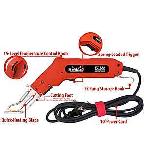 Hercules 120-Watt Hot Knife Fabric Cutter and Heat Sealer – Model FC-120