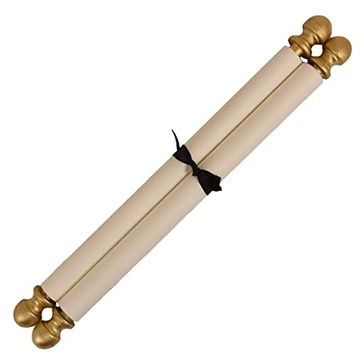 Blank Scroll 9x72" with wooden spindles-Oak, Black Walnut, Gold, Silver, Black