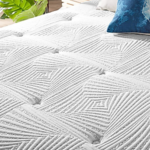 Mellow 12 Inch EIRA Hybrid Mattress Queen - Pocket Spring Gel Memory Foam, Plush Pillow Top, OEKO-TEX and CertiPUR-US certified