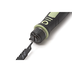 Terre Products, Adjustable Blade Hand Saw Tool, Jab Saw, Drywall Saw, Reciprocating Blades, 2 Wood (6 TPI), 2 Plastic (18 TPI), 2 Bi-Metal (24 TPI), Cuts Metal, Wood, Sheetrock, Plywood, Plastic