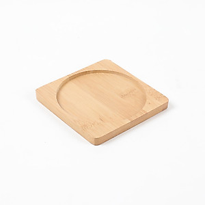 HAWOK Enameled Cast Iron Mini Round Cocotte Set, 0.3QT Mini Dutch Ovens with Lids and Bamboo Trays, 270ml/9.13oz/1.08cups, Set of 2, Red