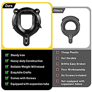 YUNFUTILEI Horse Tack Horse Bridle Rack Bridle Hooks for Tack Room - Metal Storage Hook for Horse Supplies（4 Counts）
