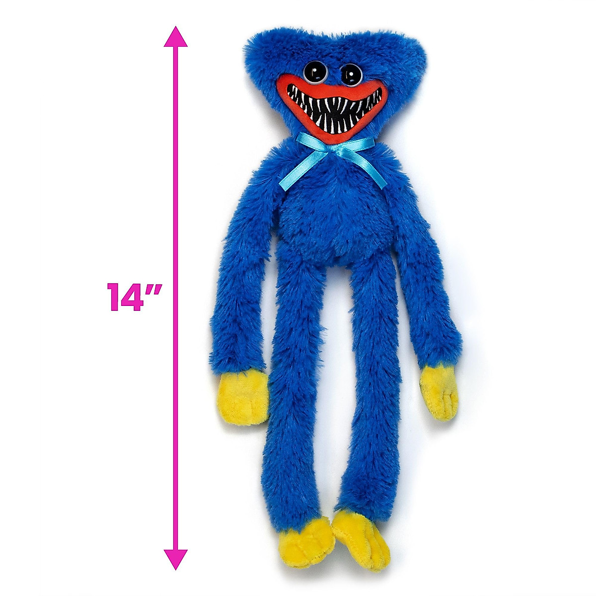 Poppy Playtime Huggy Wuggy Plush Doll - Collectible Toy for All Ages (14" Scary Huggy Wuggy)