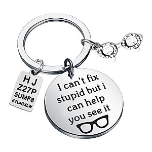 FAADBUK Funny Optometrist Gift Ophthalmologist Gift Eye Doctor Gift I Can't Fix Stupid But I Can Help You See It Optician Gift (Help You See It)
