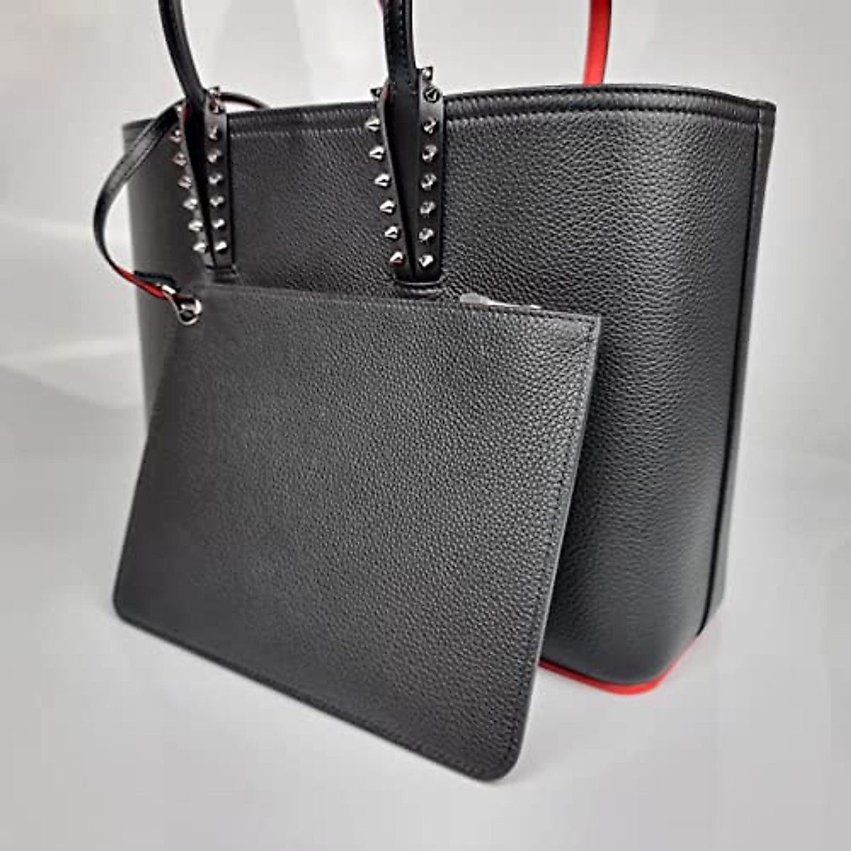 Christian Louboutin Cabata Small Spiked Leather Tote Bag