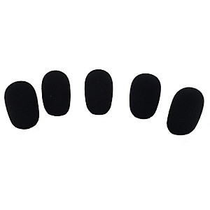Tetra-Teknica XFFZ5P-BLK Lapel & Headset Microphone Windscreen, Color Black, 5-Pack