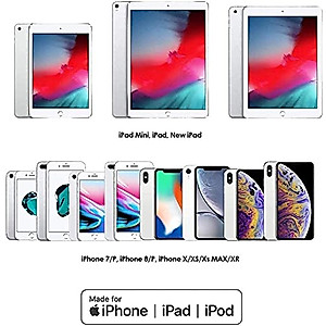 3 Pack Lightning to 3.5 mm Headphone Jack Adapter, Apple MFi Certified Veetone iPhone Audio Dongle Cable Earphones Headphones Converter Compatible with iPhone 12/12 Pro/11/11 Pro/X/XR/XS/XS Max/8/7