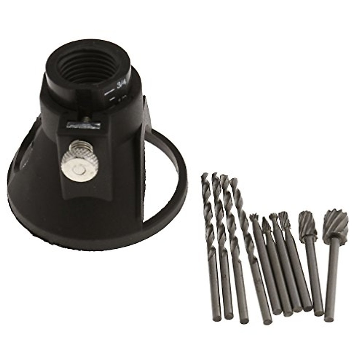 Precise Rotary Carving Locator Positioner For Dremel Tools with Carbide Burr HSS Router File Bits