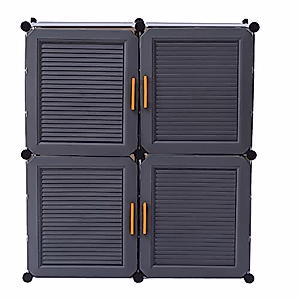 Eapmic Portable Shoe Rack Organizer 36 Pair DIY Shoe Storage Shelf Organizer for Entryway Shelf Storage Cabinet Stand Expandable Standing Stackable Space Saver Shoe Rack (24 Pairs,Grey)