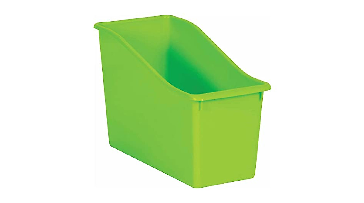 Lime Plastic Book Bin by Teacher Created Resources