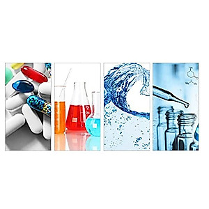 Othmro 10pcs Plastic Lab Chemical Reagent Bottles, 250ml/8.5 oz Small Mouth Liquid/Solid Square Sample Storage Container Sealing Bottles with Cap White