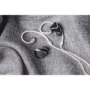 FiiO FH5 Best Over The Ear Headphones/Earphones Detachable Cable Design HiFi Quad Driver Hybrid (1 Dynamic + 3 Knowles BA) in-Ear Monitors for iOS and Android Computer PC Tablet