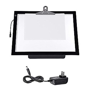 Yescom A3 LED Light Pad 17"x12" Light Box for Tracing Diamond Painting Light Board with Stand USB Power Artists Drawing Sketching Tattoo Animation