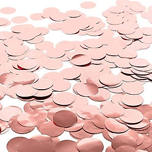 Confetti Cannon - Pack of 6 Rose Gold Poppers - Confetti Shooters for New Year's Eve, Birthday, Graduation, Party, Weddings - Confetti Launchers for any Celebration