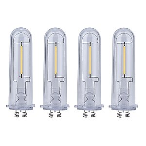 YONGJIA Outdoor Solar Light Replacement Bulb, Hampton Bay Replacement Bulb, Solar Garden Light Replacement Bulb, Warm White (4pcs)