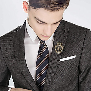 YYBONNIE Vintage Golden Tone Queen Crown Pin Brooch Crystal Horse Racing Chapter Badge