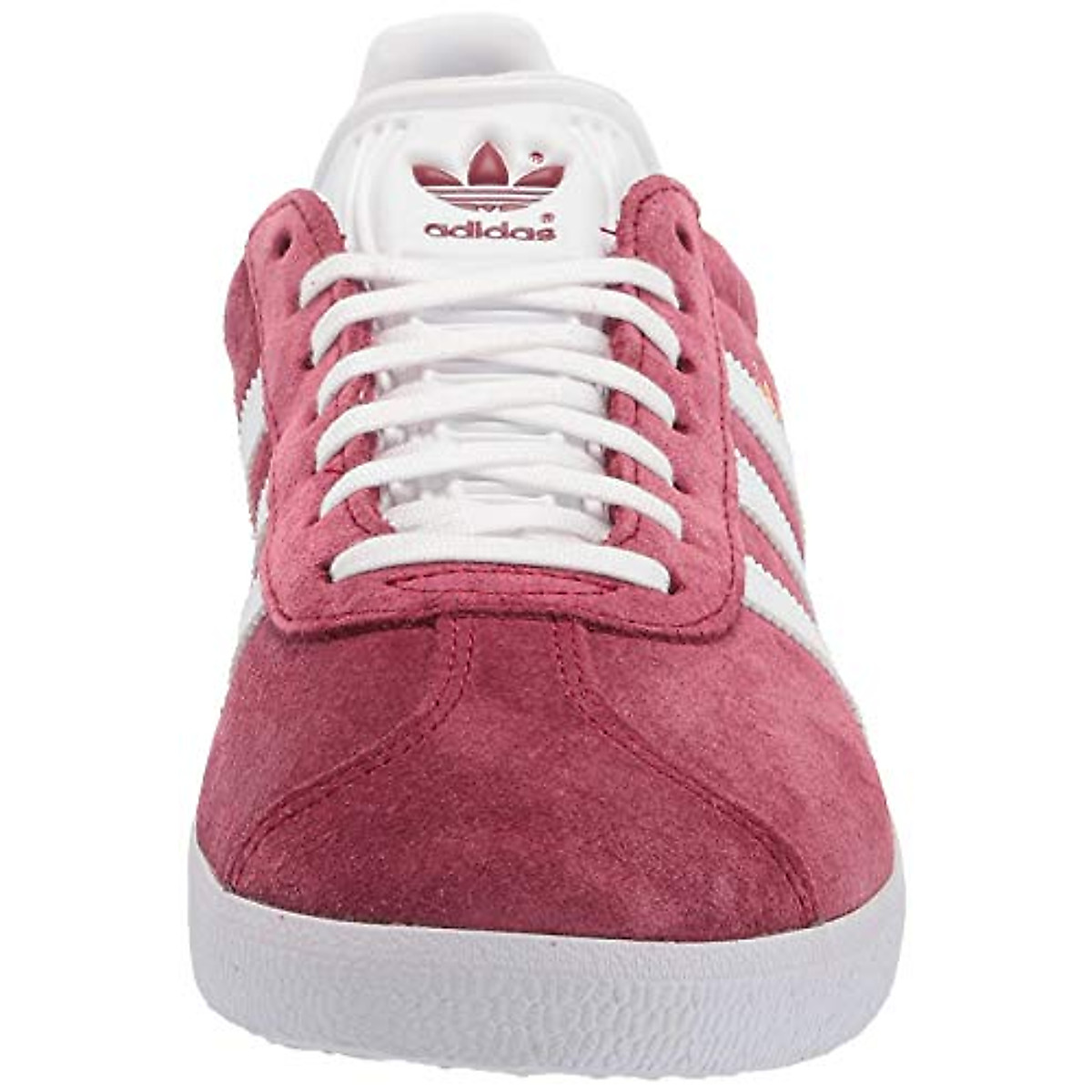 adidas Originals mens Gazelle Shoes Collegiate Burgundy/White/Gold Metallic 11