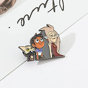 Fantasy Adventure Cartoon The Owl-House Enamel Pin Metal Brooch Badges Pins for Backpack Hat Accessories (A)