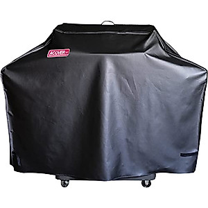 52" Heavy Duty Waterproof Gas Grill Cover fits Weber Char-Broil Coleman Gas Grill (52"x22"x40", Black)