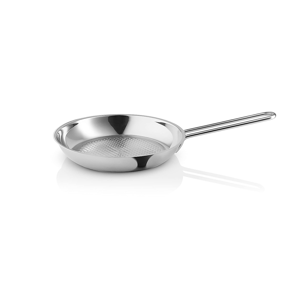 EVA-TRIO Frying Pan Ø24 SS Honeycomb With "Waffle Base" - A Special Pattern That Prevents Food From Baking Stainless Steel