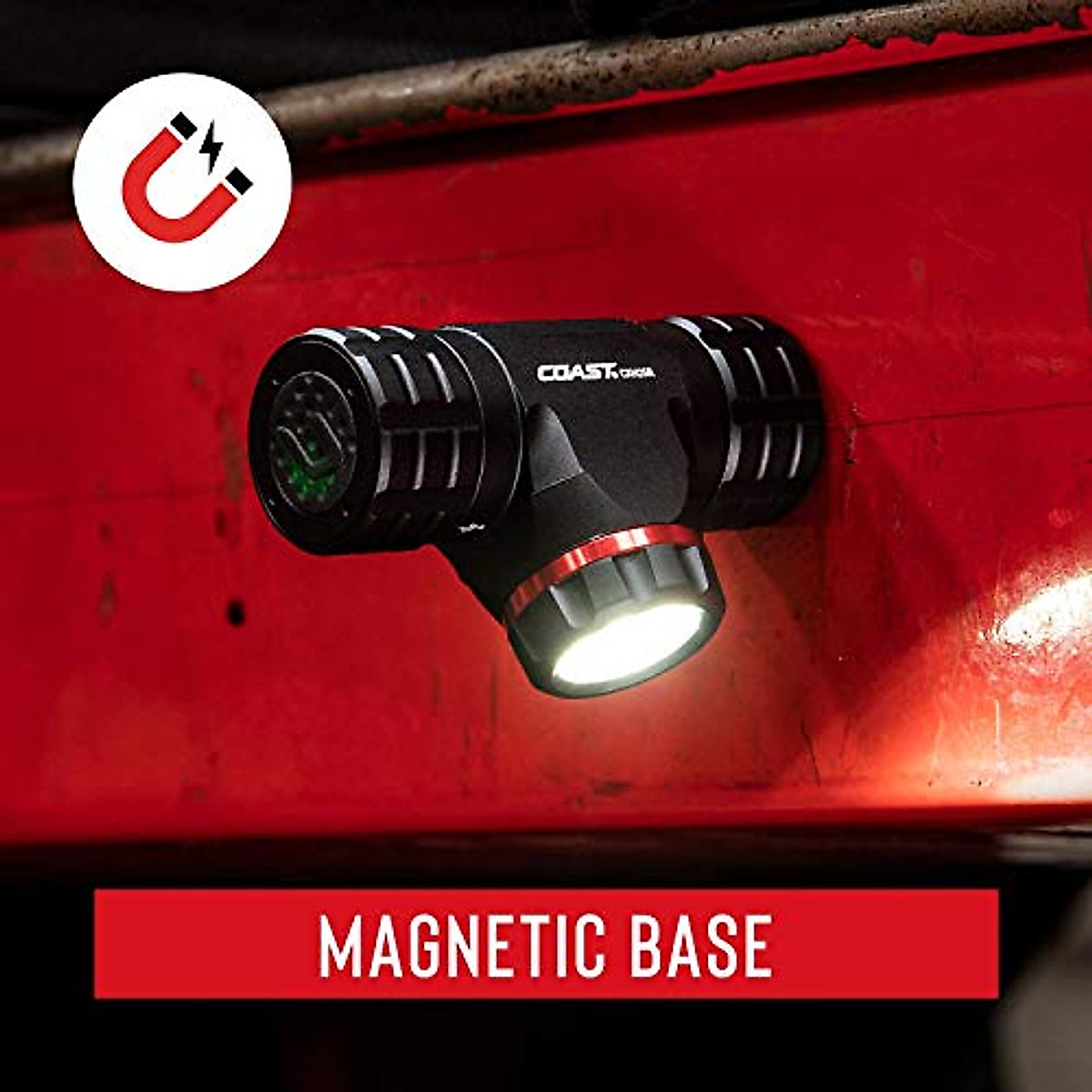 Coast® XPH34R 2075 Lumen USB-C Rechargeable-Dual Power LED Headlamp withPURE Beam® Twist Focus™ and Magnetic Base