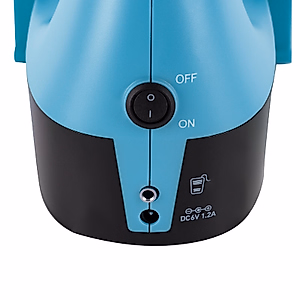 Mini Sewing Machine for Beginners Adults Kids Portable Sewing Machine with Extension Table, LED Light, Foot Pedal for Household Travel (Blue)