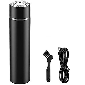 Mini Electric Shaver for Men,Portable USB Rechargeable Shaver,Wet and Dry Use Rotary Men's Shaver,Washable Cordless Quick Charge Nose Mustache Trimmer Electric Razor for Travel,Business Trip