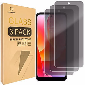 Mr.Shield [3-Pack] Privacy Screen Protector For Motorola Moto G 5G (2023) [Tempered Glass] [Anti Spy] Screen Protector