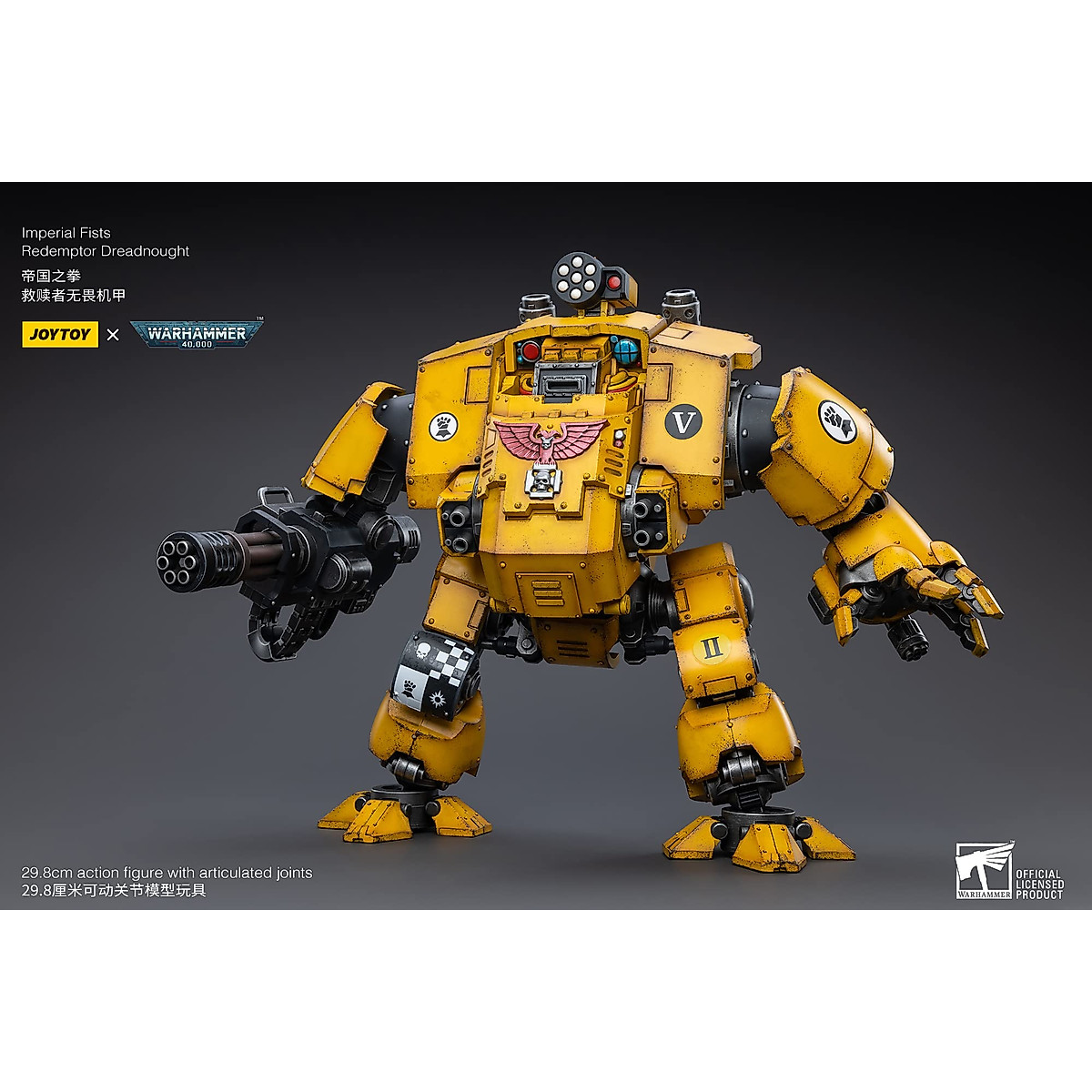 BLOOMAGE JOYTOY (BEIJING) TECH Warhammer 40k: Imperial Fists Redemptor Dreadnought 1:18 Scale Figure