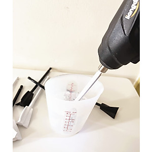 Resin Mixer Epoxy Mixer Paddles,10 PCS Drill Mixing Attachment,Reusable Paint Mixer for Drill,Epoxy drill paddles drill mixer Drill Attachment Paint Stirrers Epoxy Stirrer-Black+White