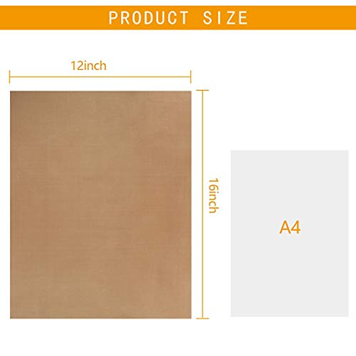 Teflon Sheet for Heat Press Transfer Sheet 18 Pack Non Stick 12"x16" Heat Transfer Paper Heat Resistant Craft Mat