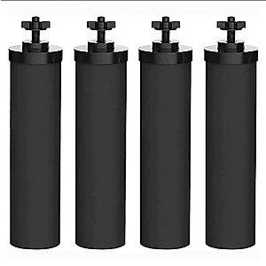 Water Filter System Compatible with Berkeyy, 4 Pack Black Elements Filters Fit Kingg, Big Series Water Filters Replacement