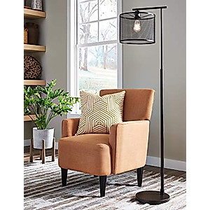 Signature Design by Ashley Nolden Modern Industrial Metal Floor Lamp, 61", Bronze Finish