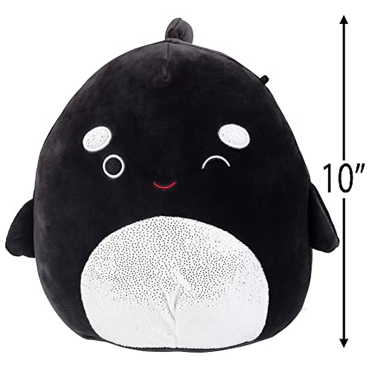 Squishmallows 10" Kai The Orca Whale - Official Kellytoy Plush - Soft and Squishy Killer Whale Stuffed Animal Toy - Great Gift for Kids