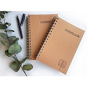 le vent A5 Spiral Dot & Lined Journals - 200 Creamy Pages - High-Quality 100gsm Paper - Durable Hardcover (5" x 8.25") - Perfect for Bullet Journaling, Planning, and Note-Taking - Designed by Artists