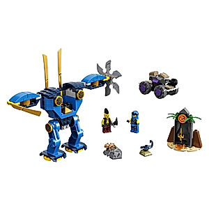 LEGO NINJAGO Legacy Jay’s Electro Mech 71740 Ninja Toy Building Kit Featuring Collectible Minifigures; Great Gift for Kids Aged 4 and Up Who Love Imaginative Toys, New 2021 (106 Pieces)