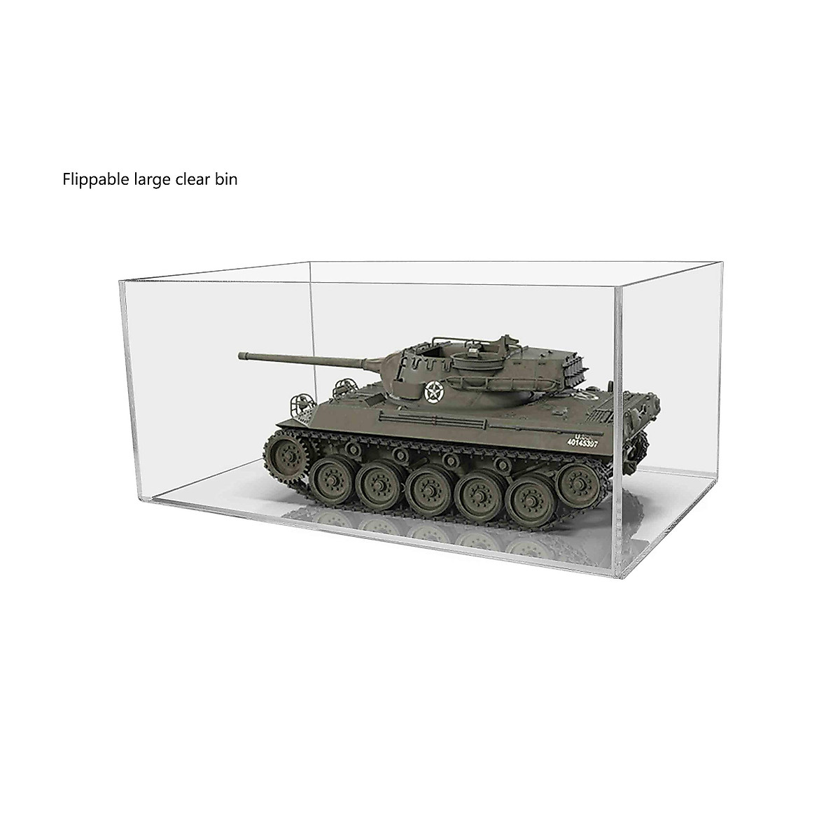 20" x 12" x 9" Acrylic Display Riser Box with One Open Side No Lid Versatile Clear Rectangular Retail Product Platform and Merchandise Storage Bin by Marketing Holders