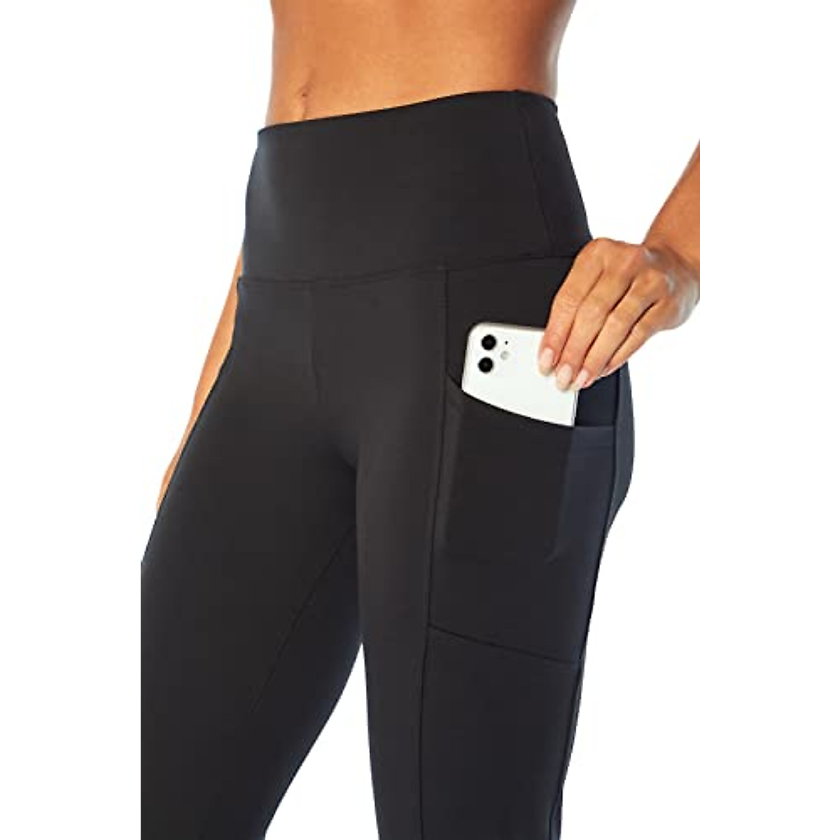 Marika Women's Standard Eclipse Tummy Control Bootleg Pant, Black, Medium