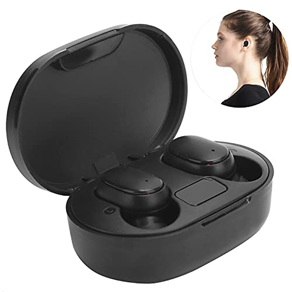 AUHX Wireless Earphones, Bluetooth Earphones, Portable Light Weight Stereo Earplugs Sports Headphones for Travel Outdoor