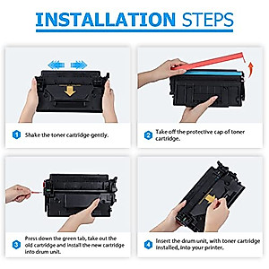 inkalfa 58X CF258X Toner Cartridge Black: 2 Pack (with Chip, High Yield) Replacement for HP CF258X 58X 58A CF258A MFP M428fdw M428fdn M428dw M404 M428 Pro M404n M404dn M404dw Printer