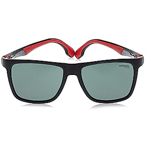 Carrera Men's CA5047/S Square Sunglasses, Black/Green, 56 mm