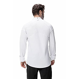 Chef Works Men's Tulum Chef Coat, White, X-Large