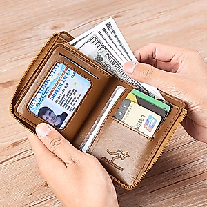 JIANK Reshline Men’s RFID Blocking Wallet (BROWN)