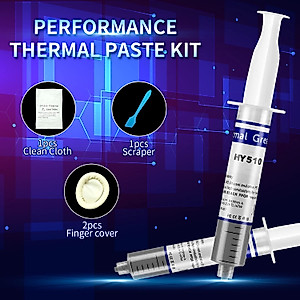 MoneyQiu HY-510-25g Thermal Conductivity: >1.93W/m-k CPU Thermal heatsink Paste Silicone Grease Compound Non-Conductive for pc CPU gpu PS4 25Gram
